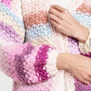 SAACHI | Sweaters | Saachi Rainbow Knitted Cardigan | Poshmark
